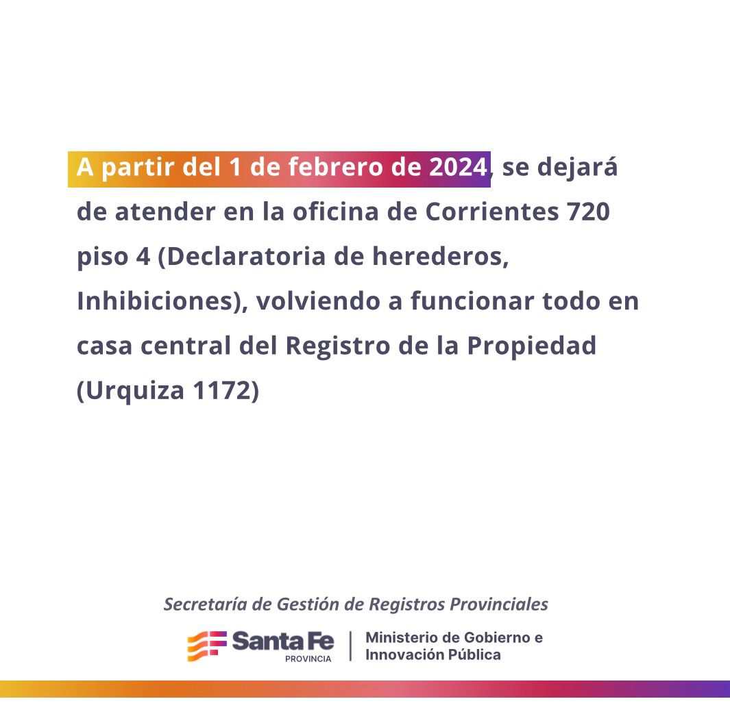 Registro de la Propiedad Inmueble Rosario - Novedades - Noticias ...