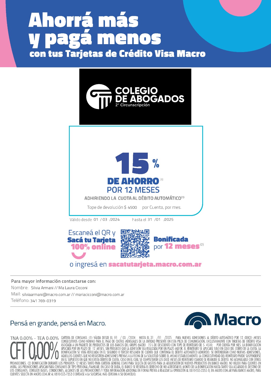 Banco Macro - Entidades bancarias y mutuales - Beneficios - Colegio de ...